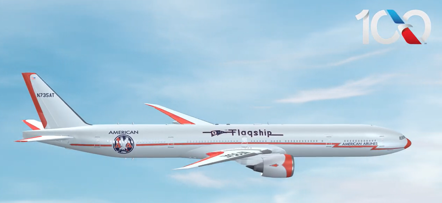 American Airlines Unveils Special Flagship Livery Ahead of Centennial ...